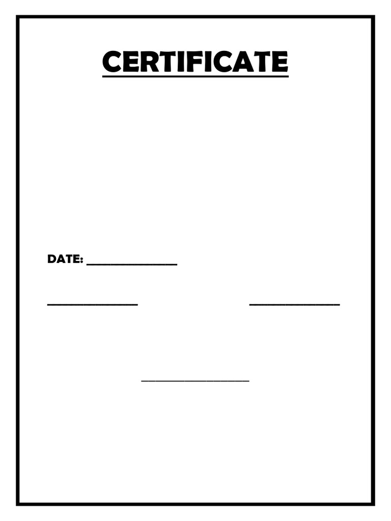 Certificate | PDF