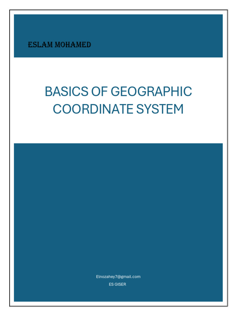 Basics of Geographic Coordinate System | PDF