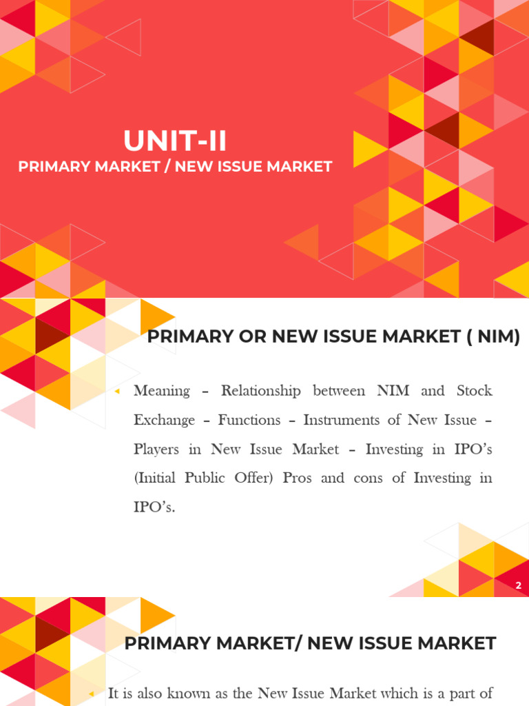 Overview of the Primary Market | PDF | Securities (Finance) | Initial ...