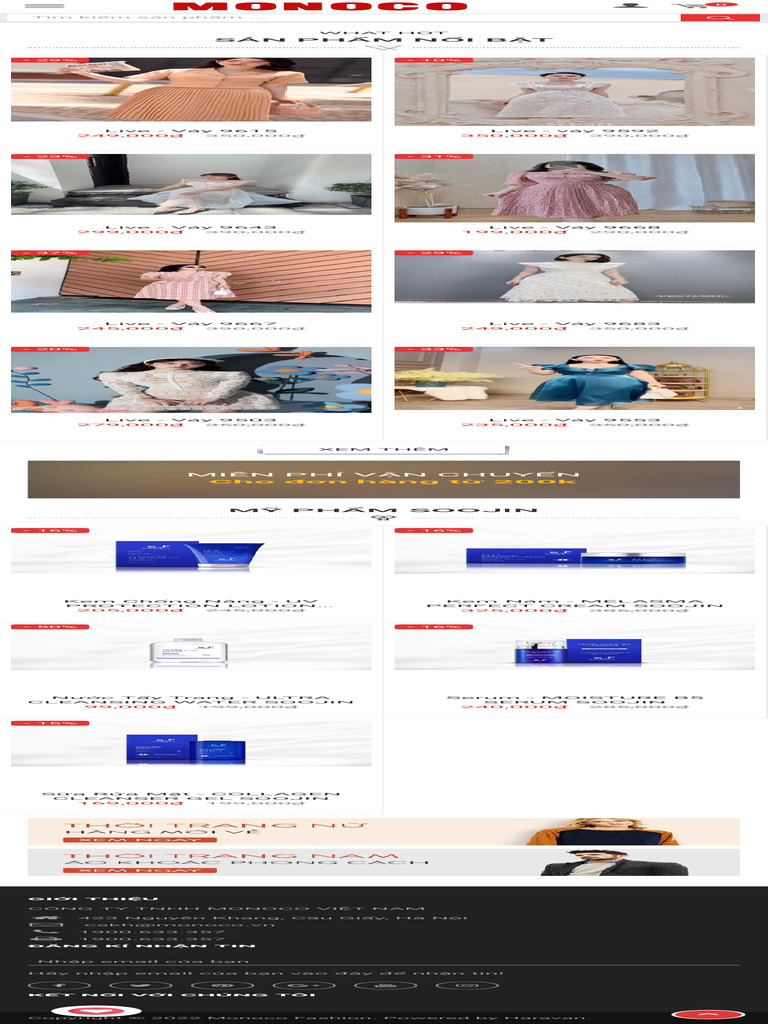 Monoco Fashion - Thời Trang Phong Cách Mới | PDF
