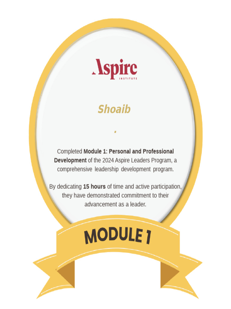 Shoaib Module 1 Badge 2024 09 13 17 52 15 | PDF