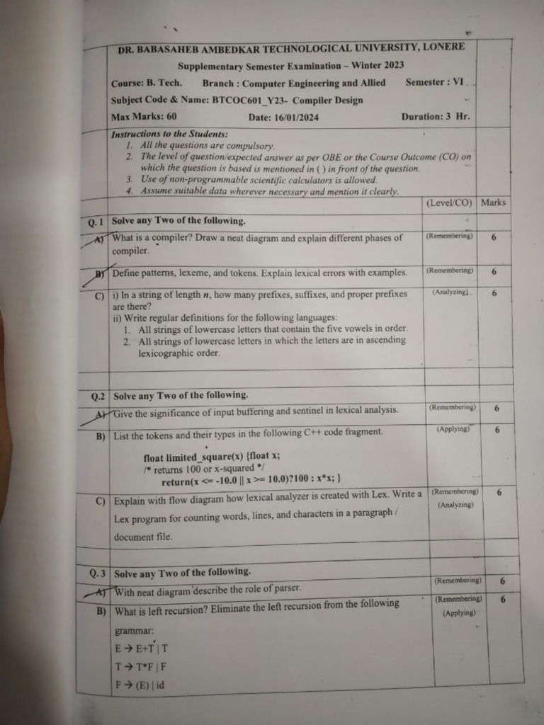 Compiler Design 4 | PDF