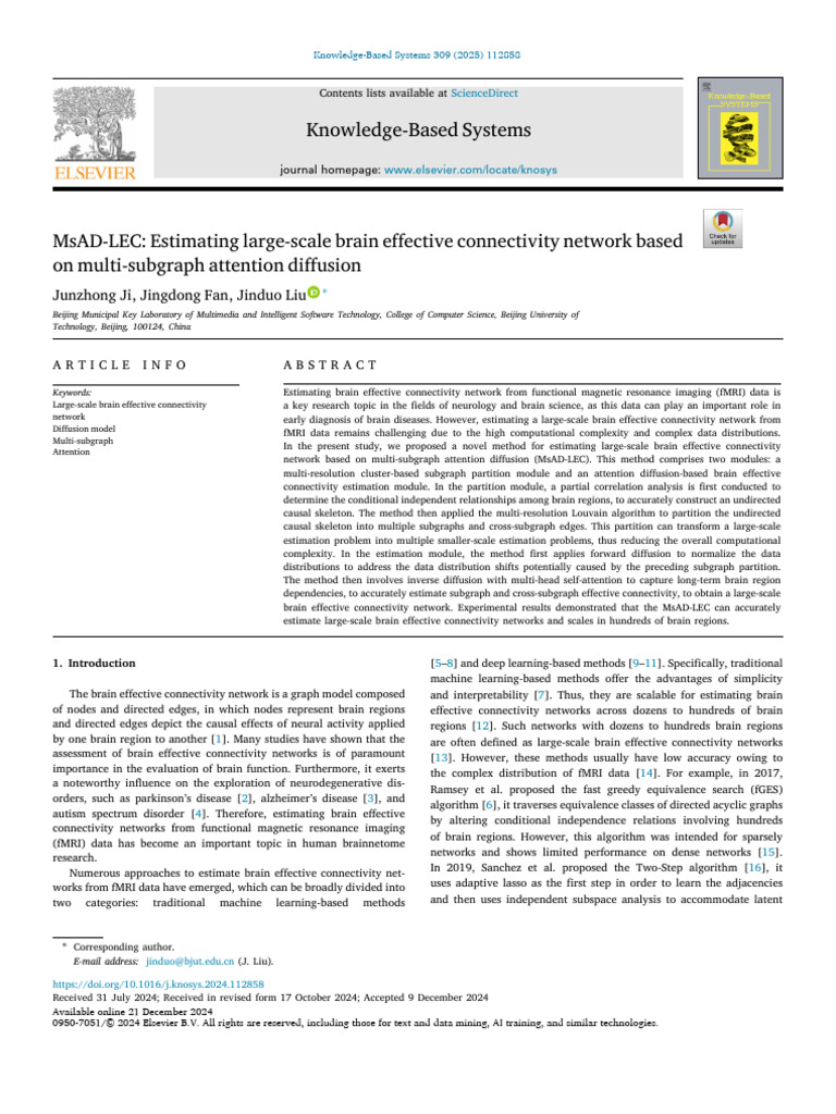 MsAD-LECEstimating Large-Scale Brain Effective Connectivity Network ...