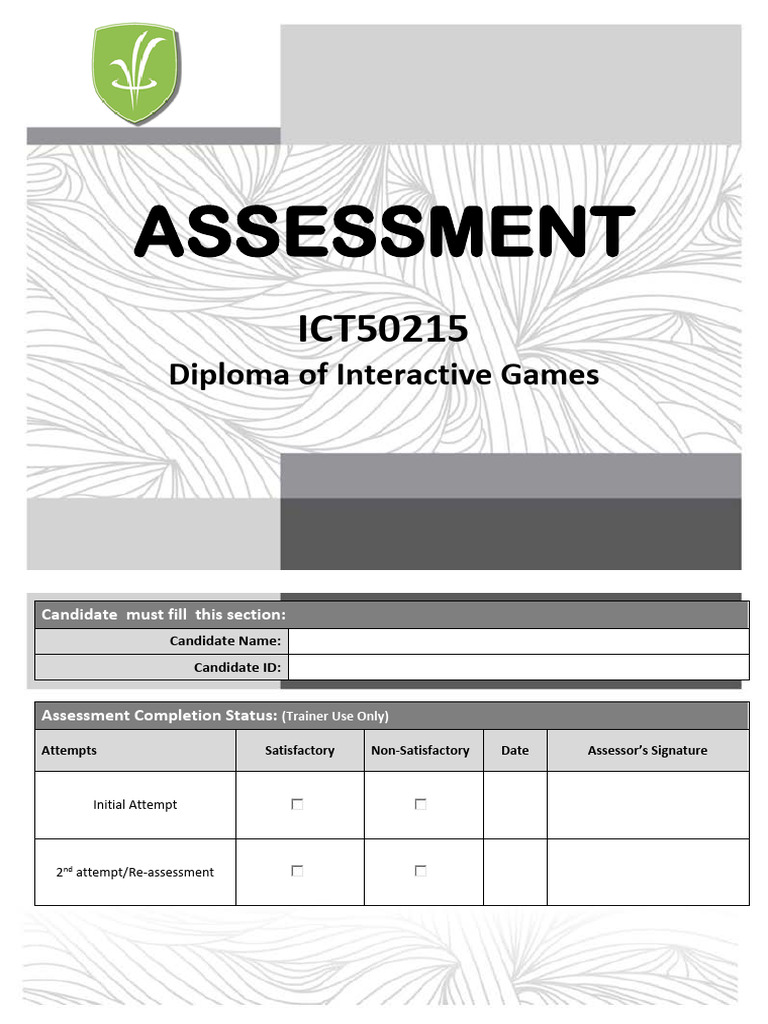 ICTICT419 - Assessment 1 - CoverSheet | PDF | Abstract (Summary)