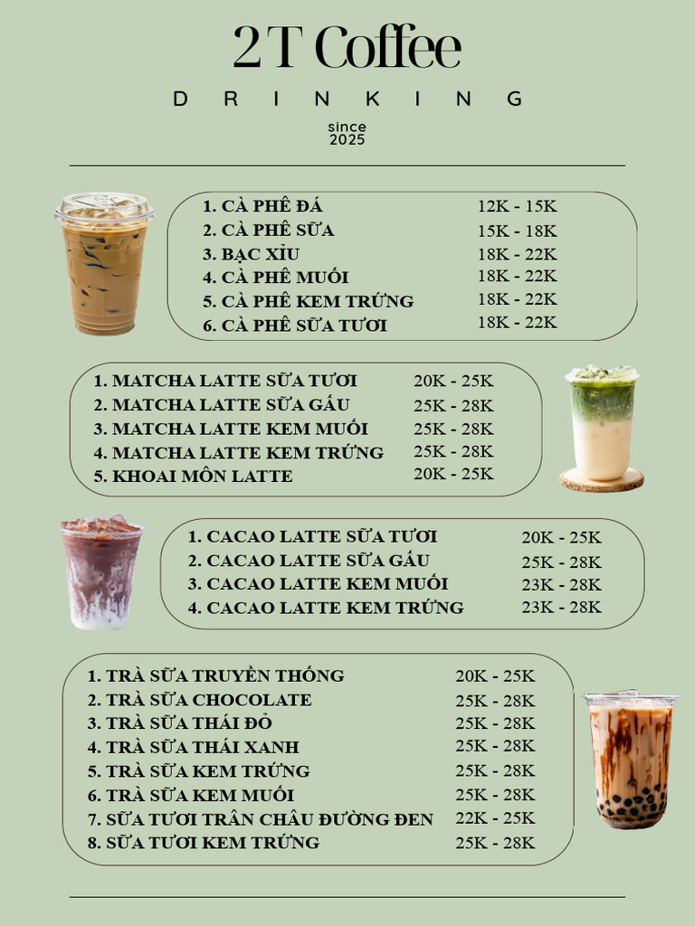 Pink Colorful Frappe Menu | PDF