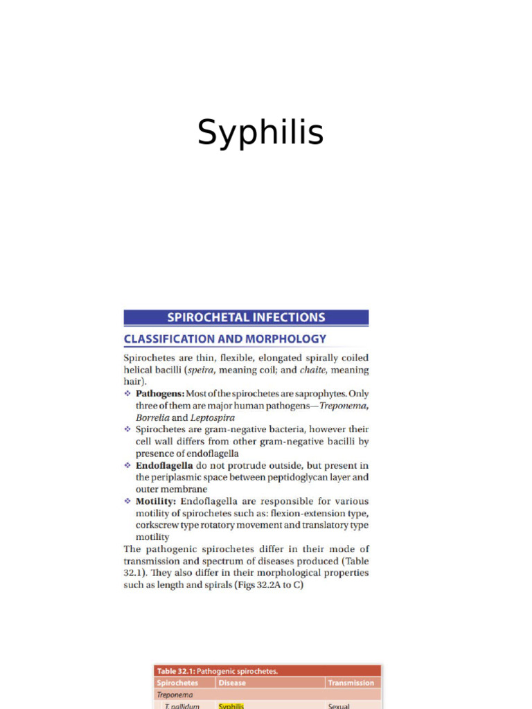 Syphilis | PDF
