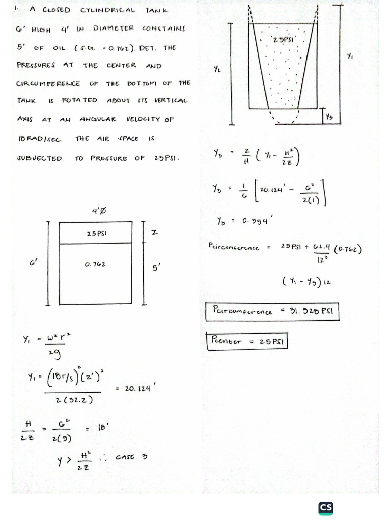 Closed Rotating Vessel | PDF