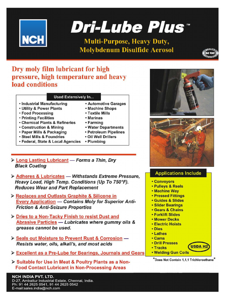 Dri Lube Plus Techsheet | PDF