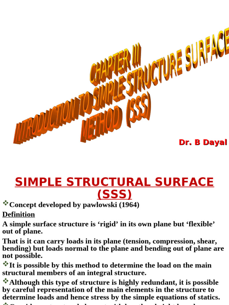 Understanding Simple Structural Surfaces | PDF | Bending | Beam (Structure)