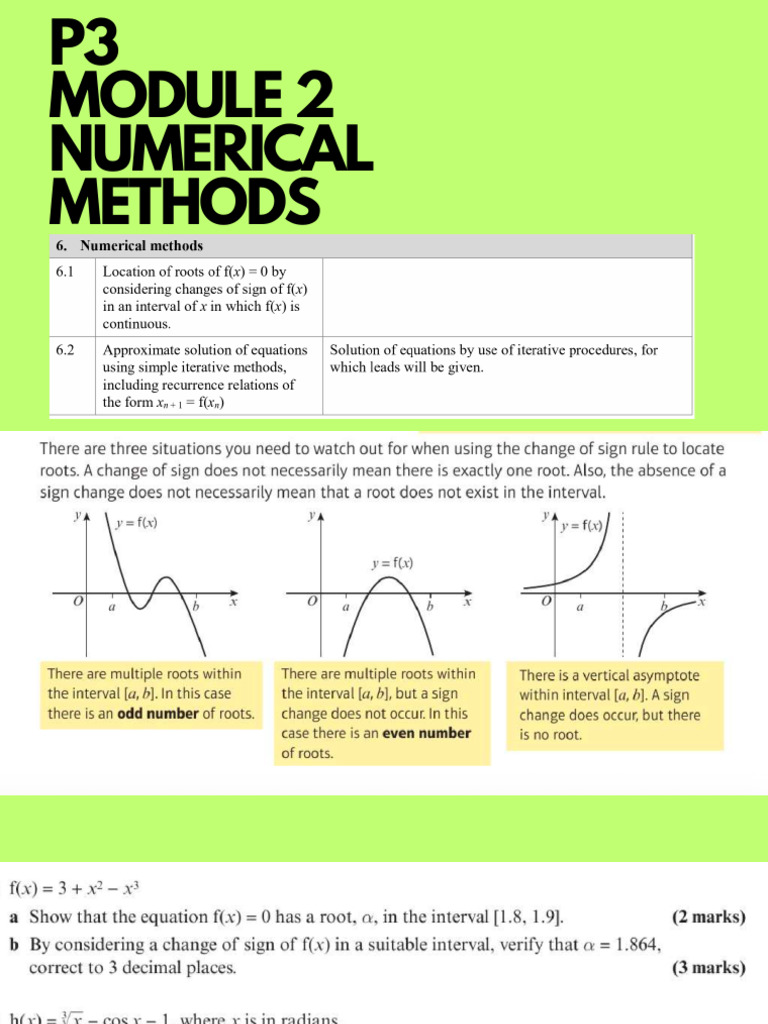 p3 Module 2 Numerical Methods | PDF