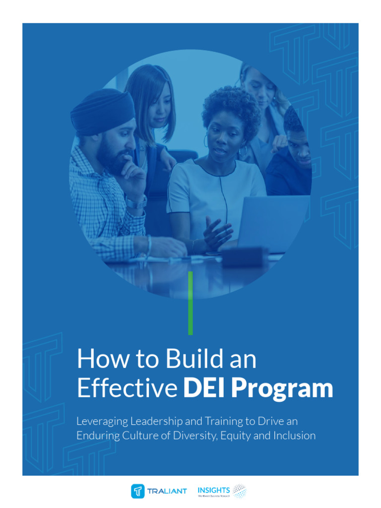 Traliant How to Build an Effective DEI Program 1 | PDF | Employee Retention | Bias