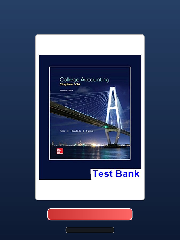 Complete Bundle College Accounting Chapters 1 30 15th Edition Price | PDF | Accounting