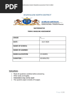 Grade 2 Maths Baseline Assessment 2025 | PDF | Mathematics