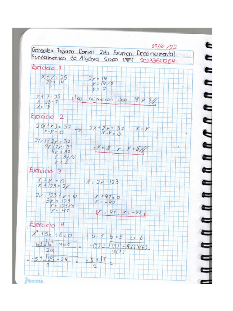 2do Examen Departamental | PDF