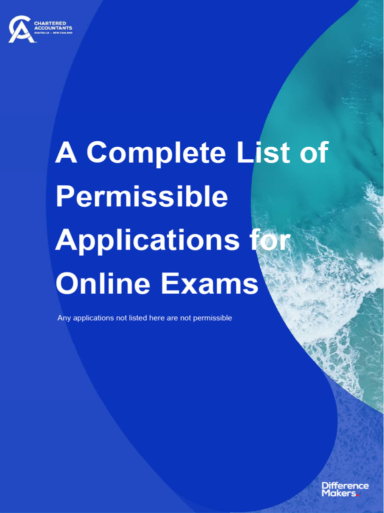 Permissible Applications For Online Exams | PDF | Antivirus Software ...