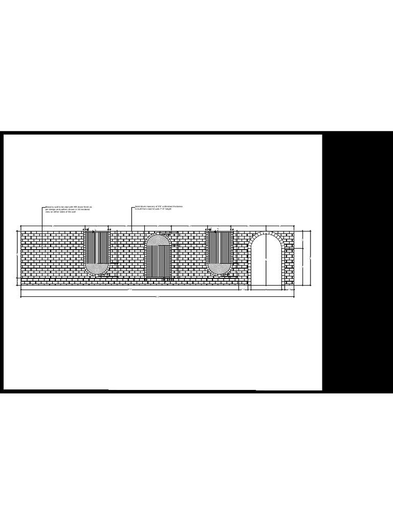 Detail of Boundary Wall-Model | PDF | Architectural Elements | Building Engineering