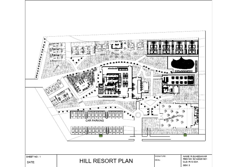 Hill Resort Layout Plan | PDF