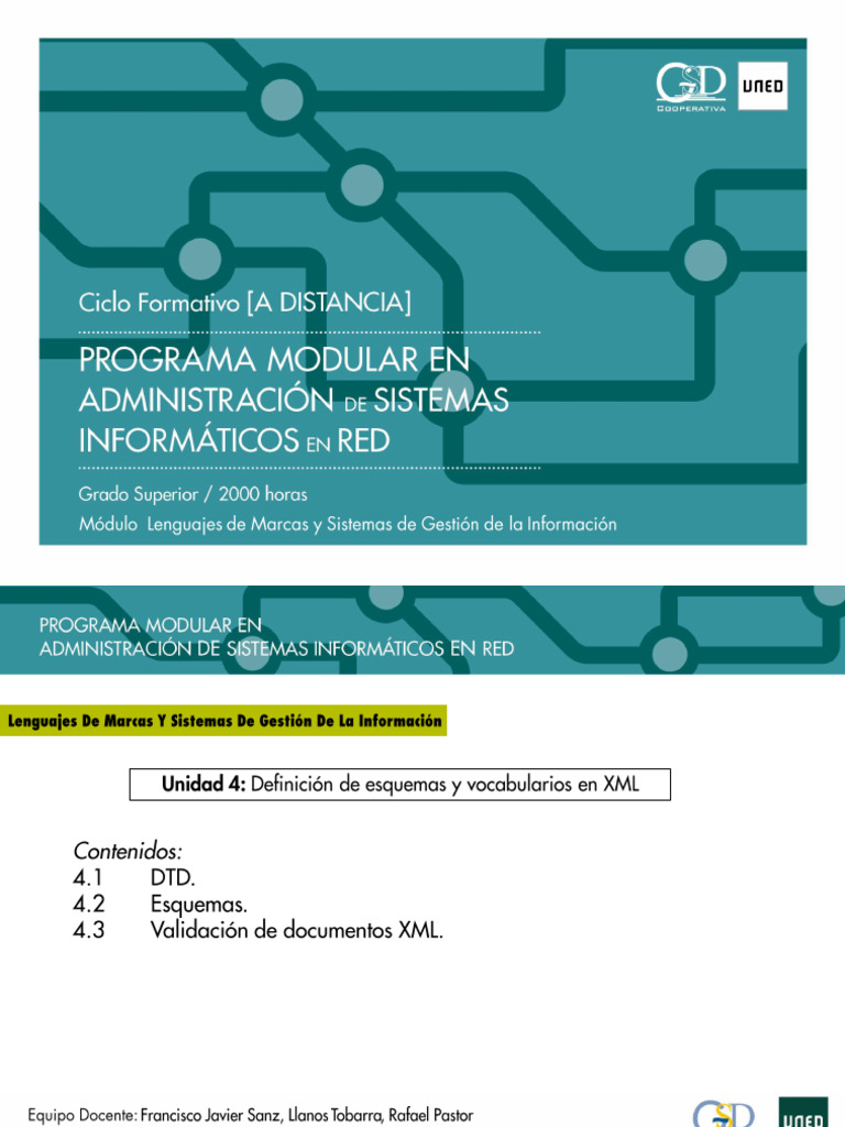 Tema 4 - Definición de Esquemas y Vocabularios en XML | PDF