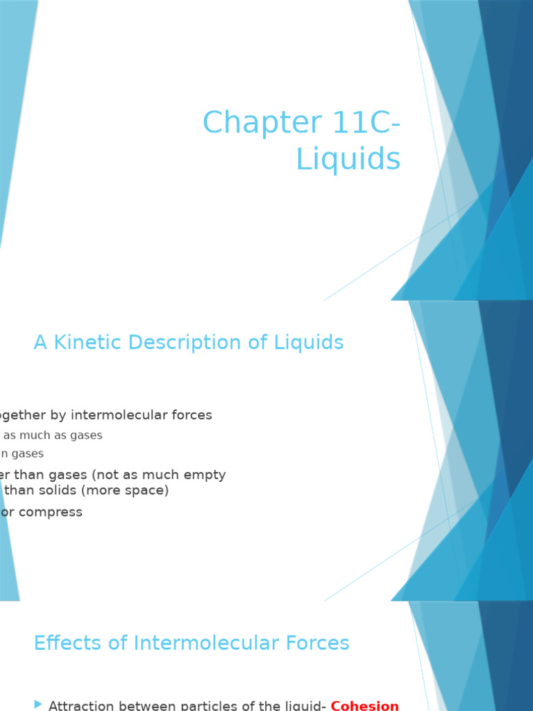 Kinetic Properties of Liquids Explained | PDF | Liquids | Distillation