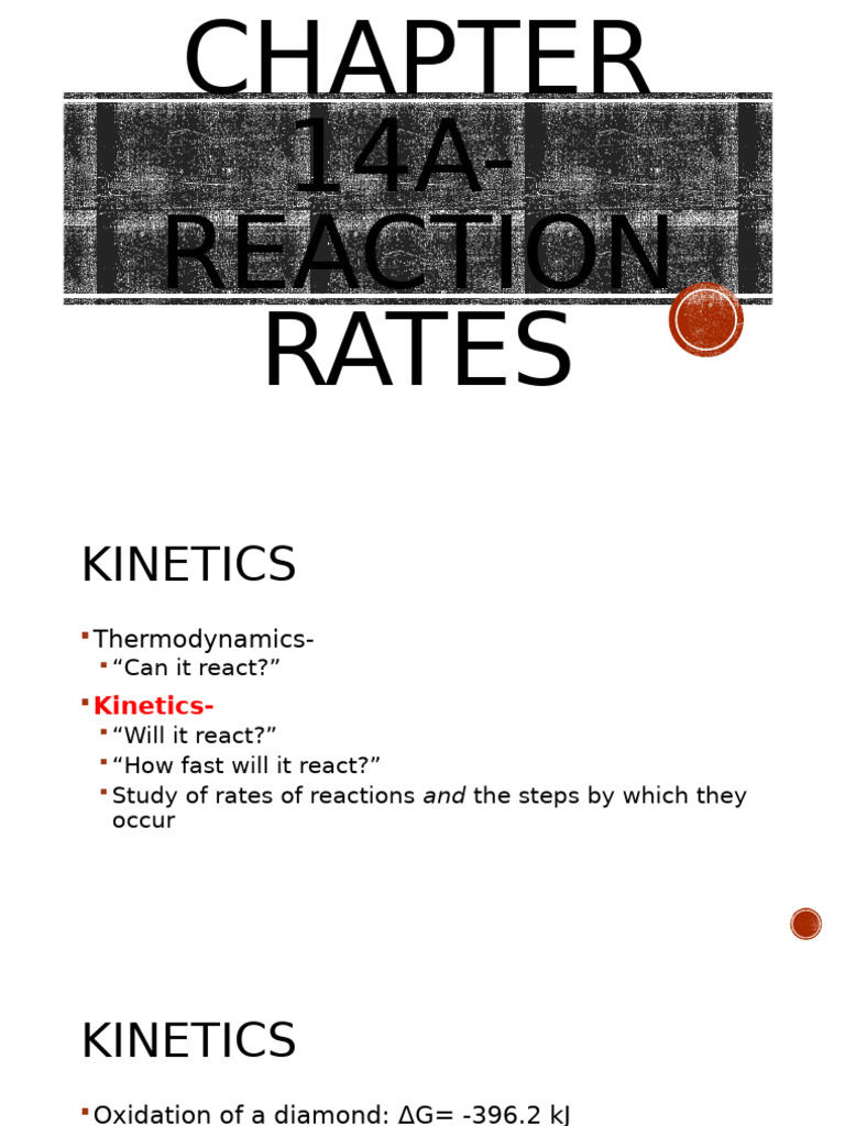 Understanding Reaction Rates and Kinetics | PDF | Reaction Rate ...