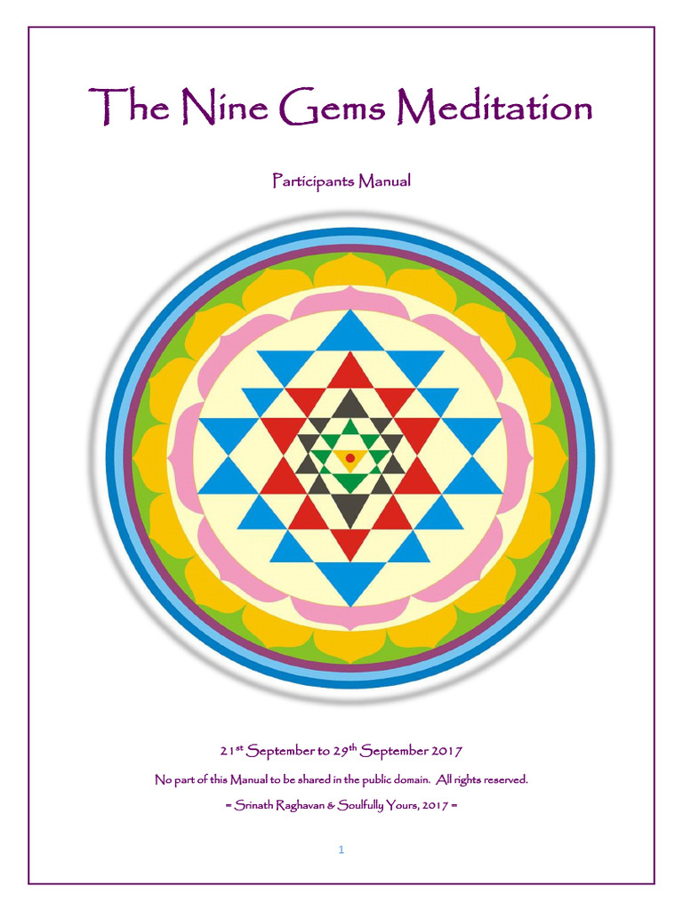 Nine Gems Meditation Guide | PDF | Mantra | Shiva