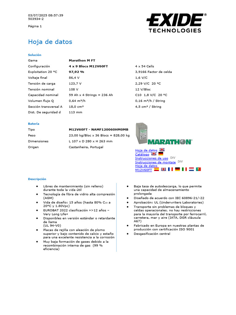 Calculo 504789-2 - 4 - X - 9 - X - M12V60FT - (503934-2) | PDF | Materiales