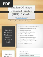 HUF Deed Template for Tax Savings | PDF