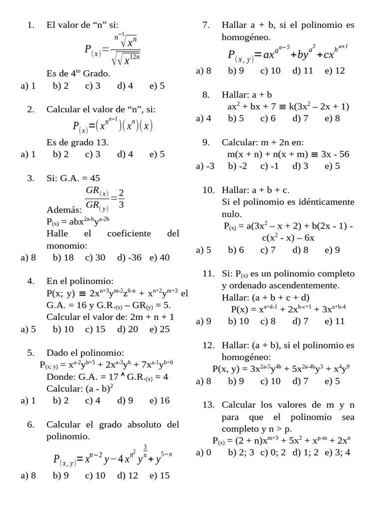 Seminairo de Algebra 2 | PDF | Análisis numérico | Matemáticas