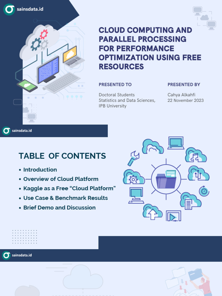 Cloud Computing and Parallel Processing For Performance Optimization Using Kaggle | PDF | Cloud ...