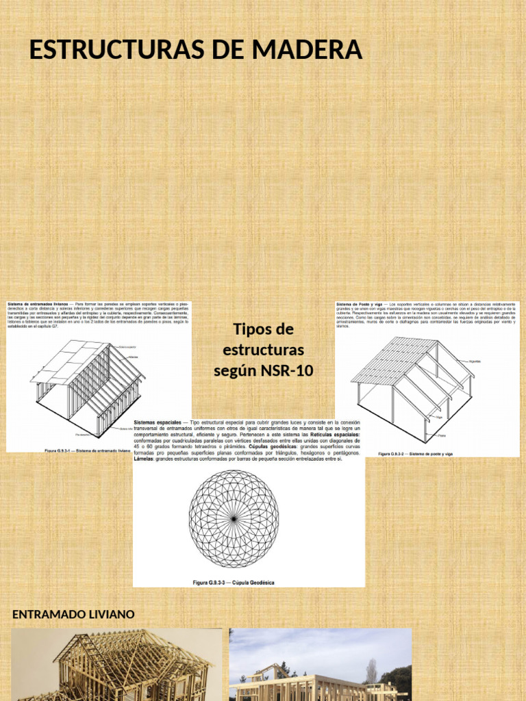 Presentación Estructuras de Madera | PDF