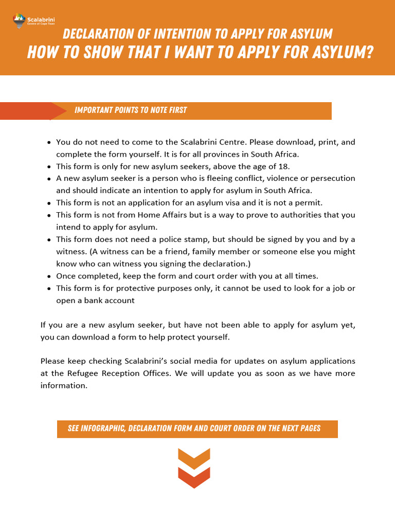Infographic Intention To Apply For Asylum | PDF | Asylum Seeker | Right ...