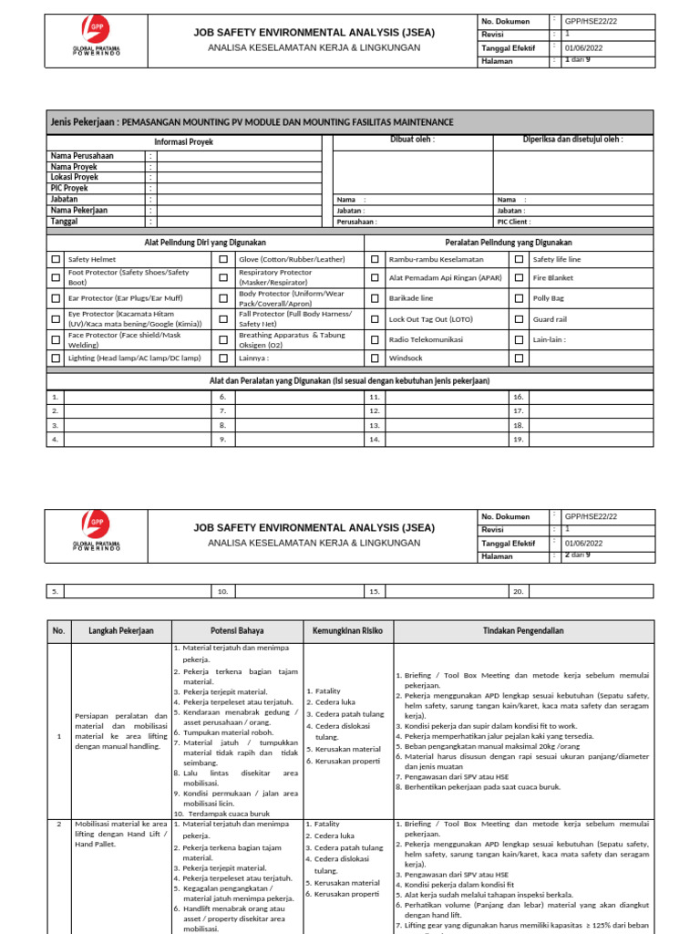 Jsea Pemasangan Rail Mounting | PDF