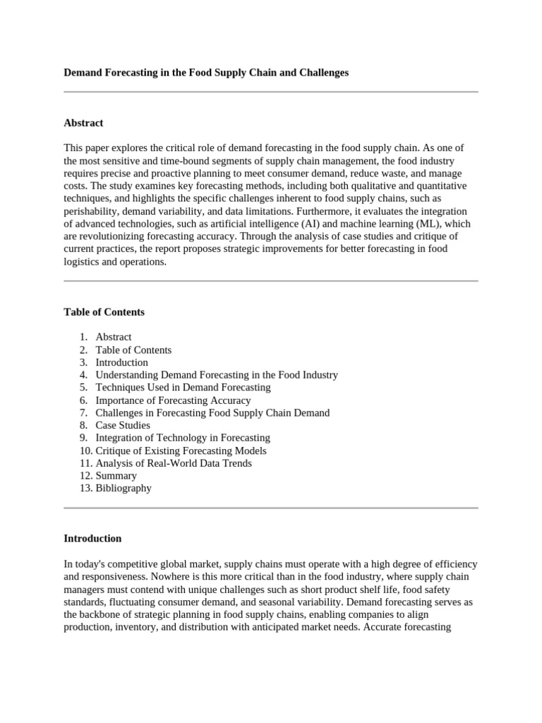 Food Demand Forecasting Challenges | PDF | Forecasting | Machine Learning