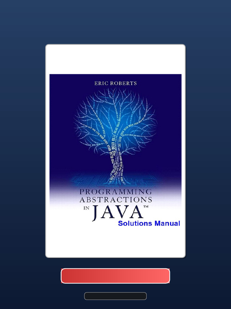 Complete Bundle Programming Abstractions in Java 1st Edition Roberts | PDF