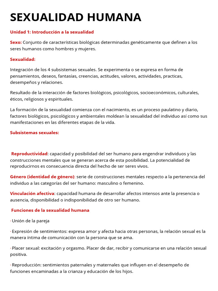 Sexualidad Humana PDF | PDF