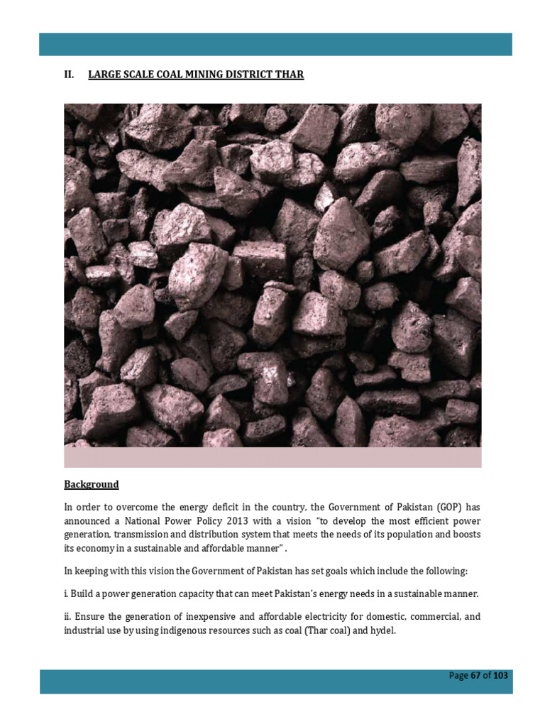 Coal Mining Thar | PDF | Coal | Mining