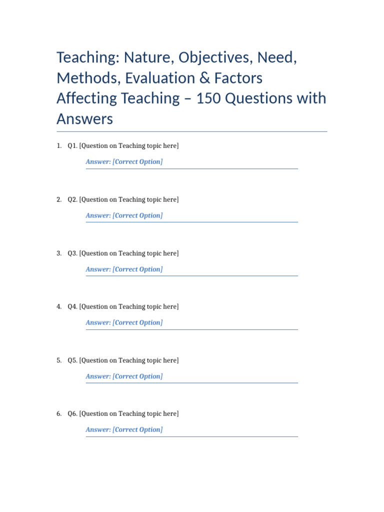 150 Teaching Questions & Answers Guide | PDF | Chess Theory | Chess