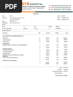 Hospital Bill Format and Sample | PDF | Surgery | Intravenous Therapy