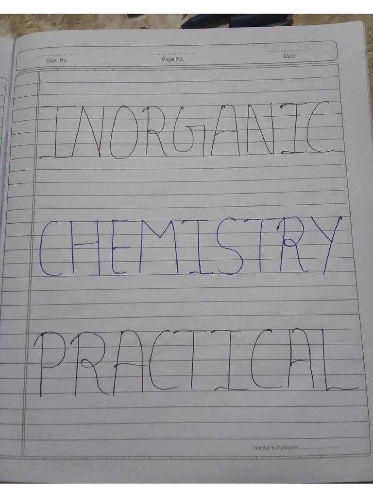 Chemistry Man Practical | PDF