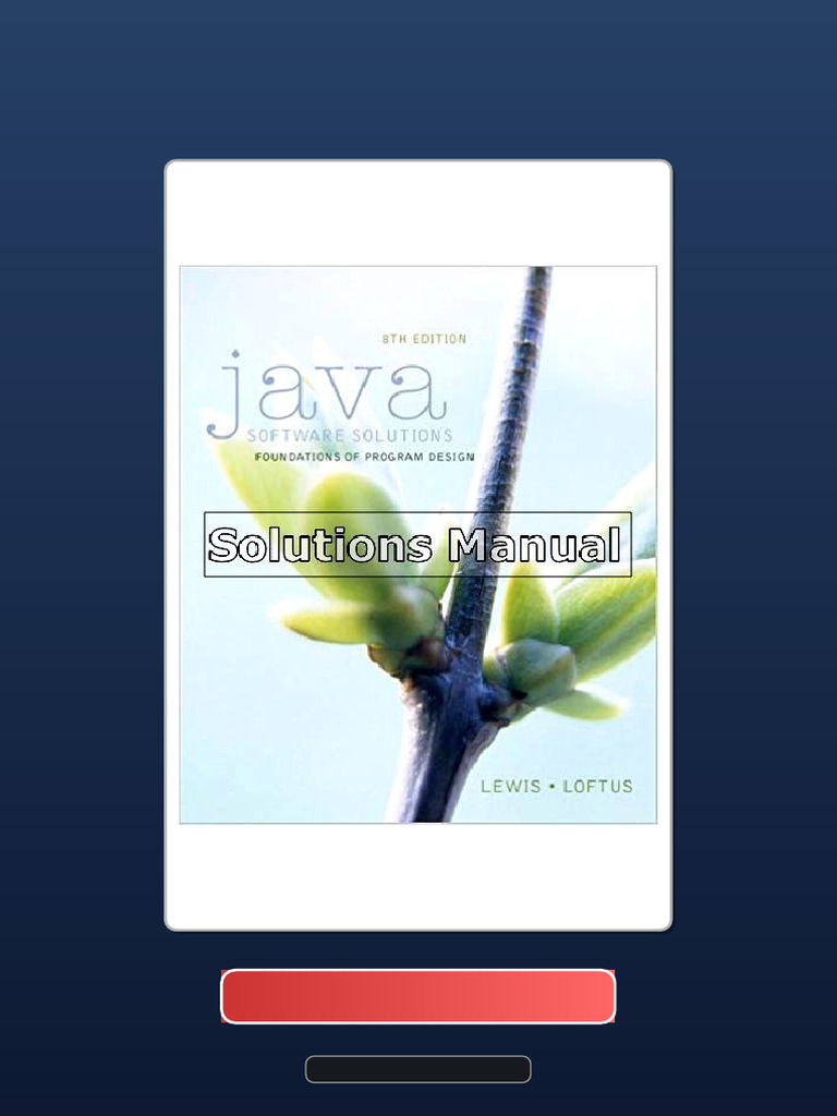 Complete Bundle Java Software Solutions 8th Edition Lewis | PDF | Inheritance (Object Oriented ...