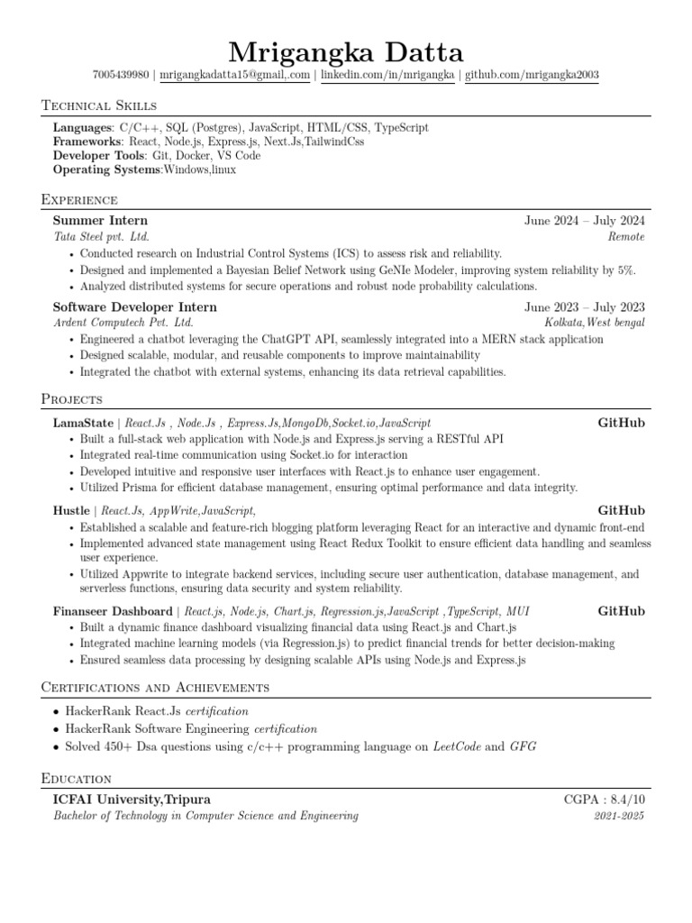 Mrigangkadatta15 678ce5484e426 | PDF | Java Script | Databases