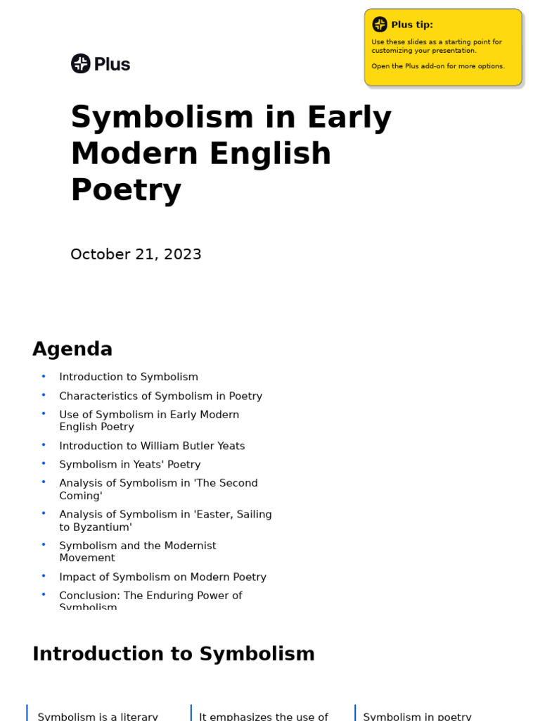 Symbolism and Yeats | PDF | W. B. Yeats | Poetry