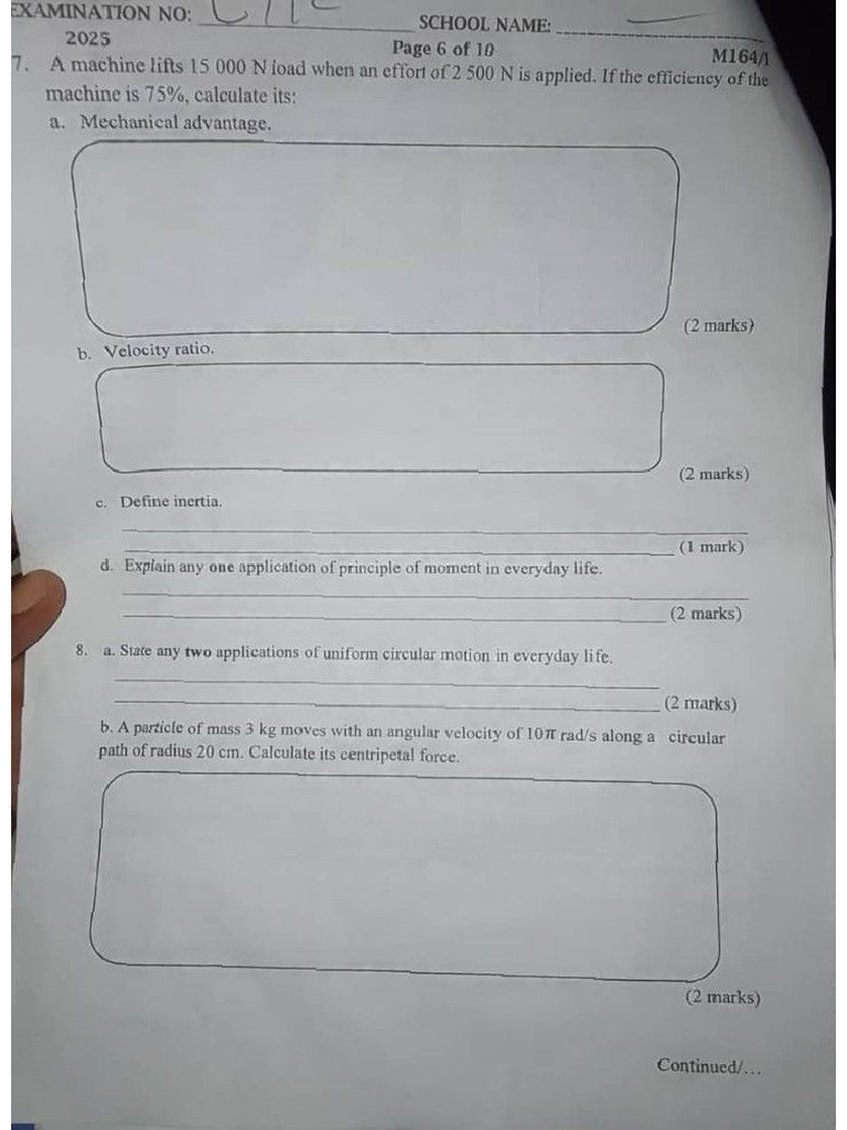 SEED Physics P1 2025 | PDF