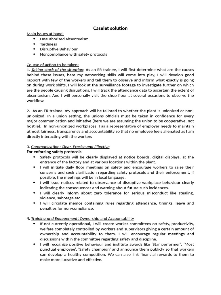 Addressing Workplace Discipline Issues | PDF | Social Psychology | Business