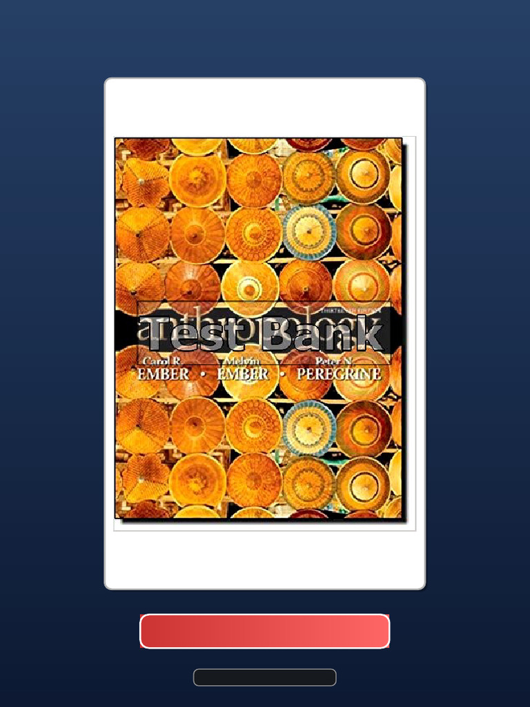 Complete Bundle Anthropology 13th Edition Ember | PDF | Anthropology ...