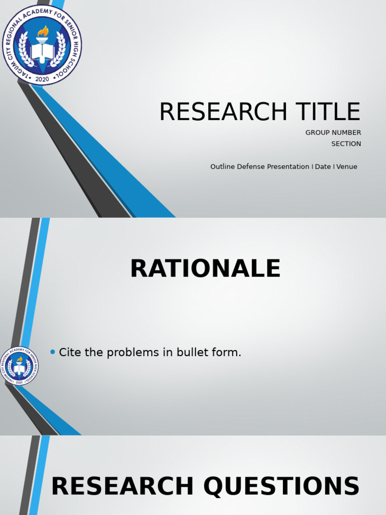 Outline Defense Presentation Guide | PDF
