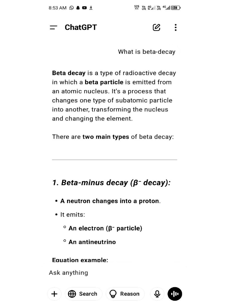 Concept of Beta - Decay by Ai | PDF