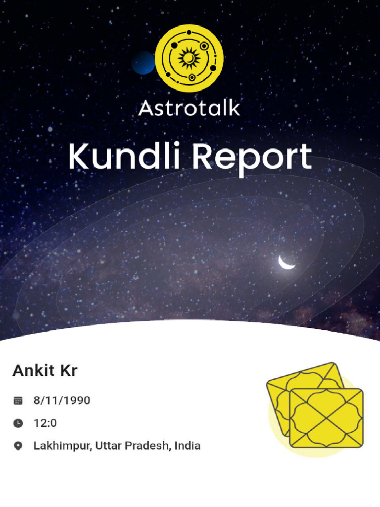 Ankit KR Kundali Report | PDF