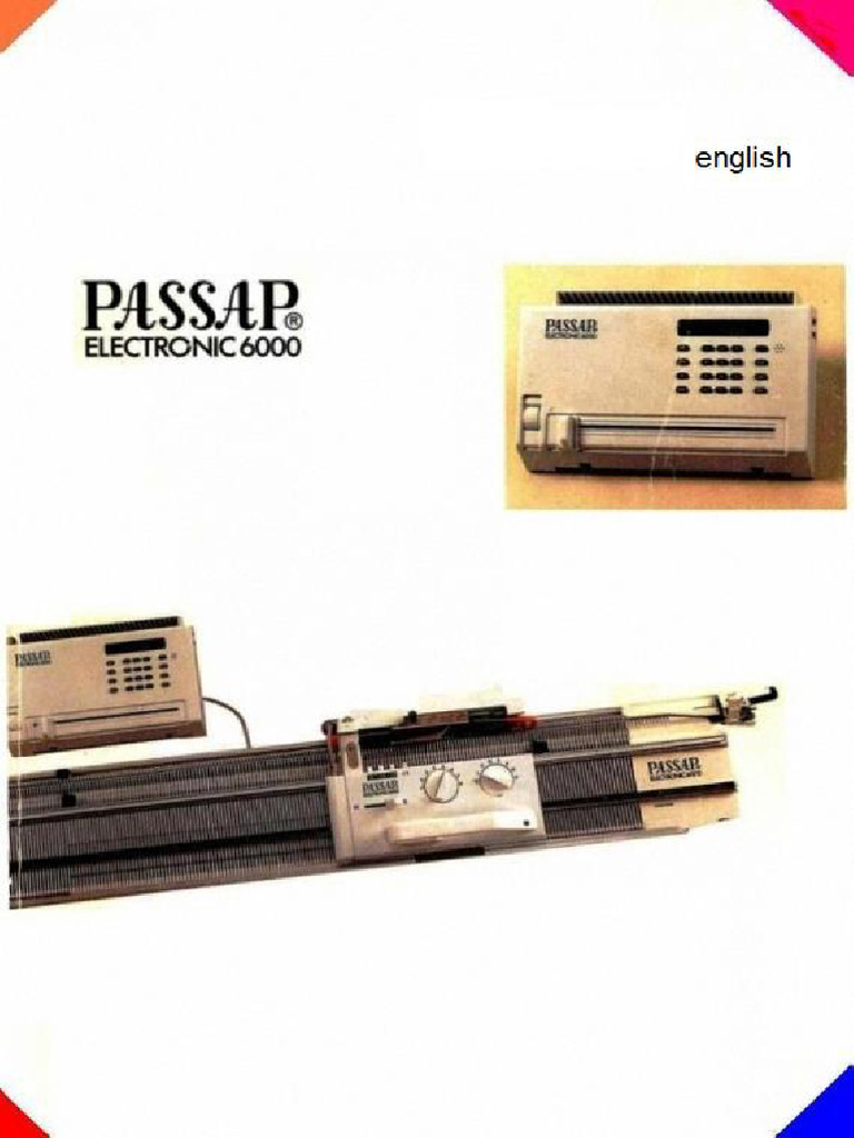 Passap E6000 Instruction Manual English | PDF