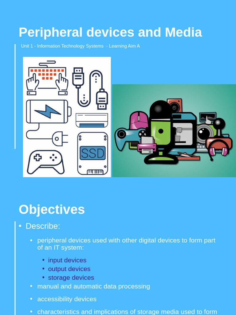 Peripheral Devices in IT Systems | PDF | Solid State Drive | Hard Disk ...